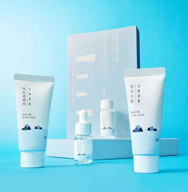Round Lab - 1025 Dokdo Trial Kit (Cleanser 30 mL + Toner 20 mL + Ampou ...